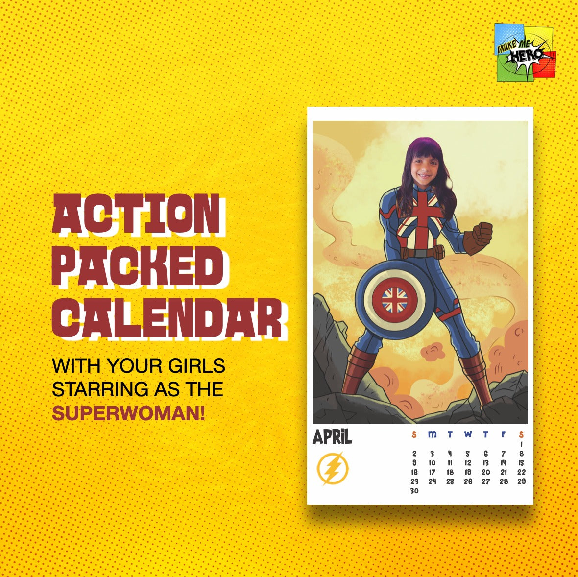 Superhero Calendar - GIRLS – MakeMeHero