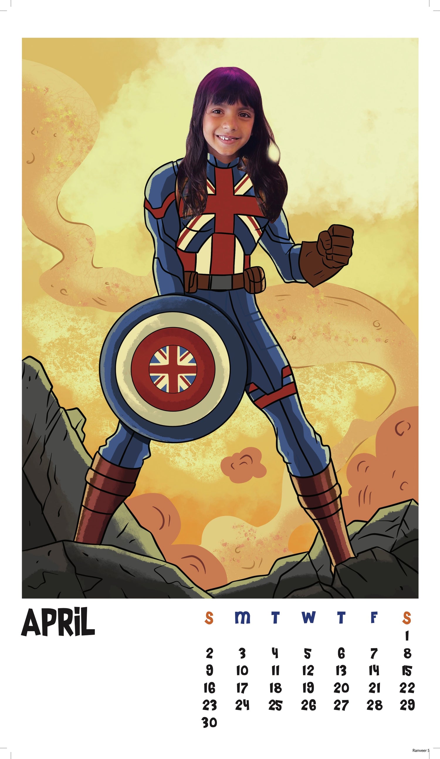 Superhero Calendar - GIRLS – MakeMeHero