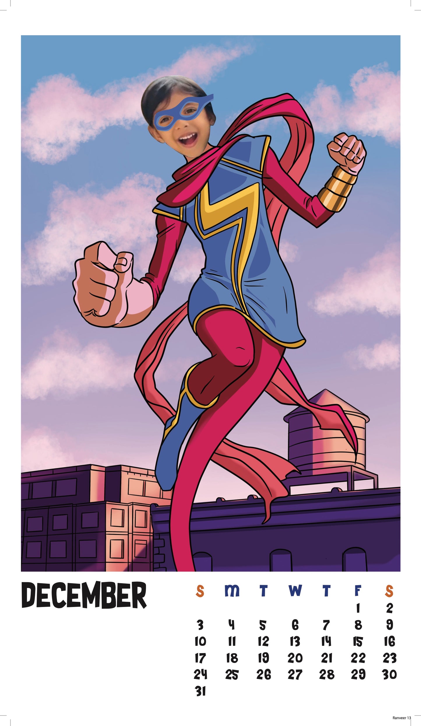 Superhero Calendar - GIRLS – MakeMeHero