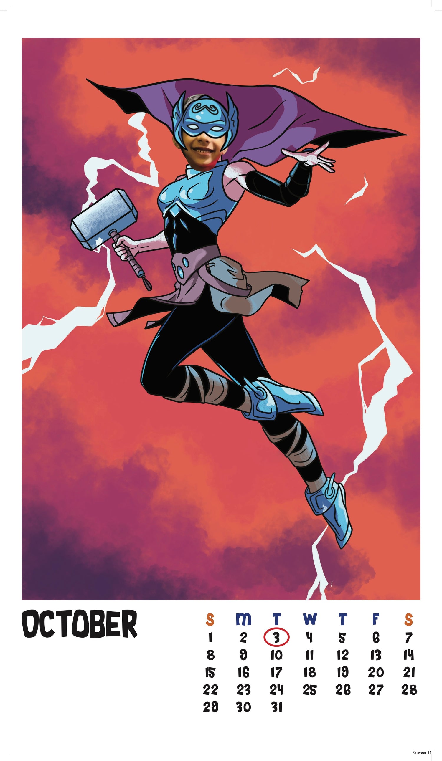 Superhero Calendar - GIRLS – MakeMeHero